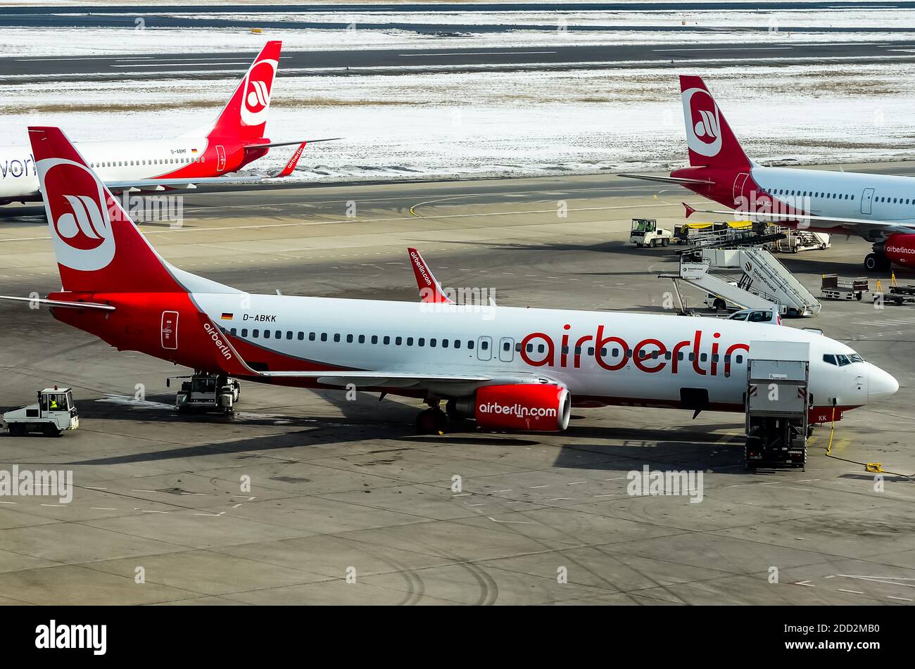 Air Berlin Boeing 737 airplane at the Berlin Tegel Airport Stock Photo ...
