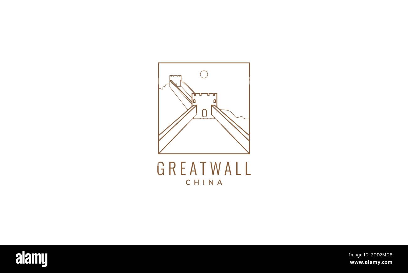 The great wall of china Stock Vector Images - Alamy