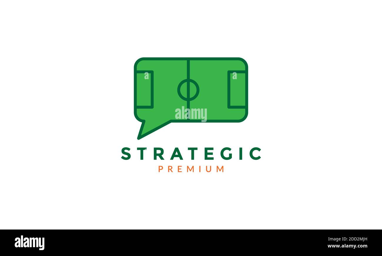 football field strategic logo vector icon illustration design Stock ...