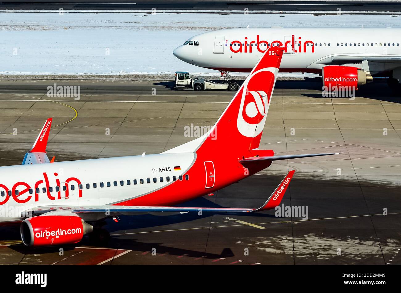 Air Berlin Boeing 737 airplane at the Berlin Tegel Airport Stock Photo ...