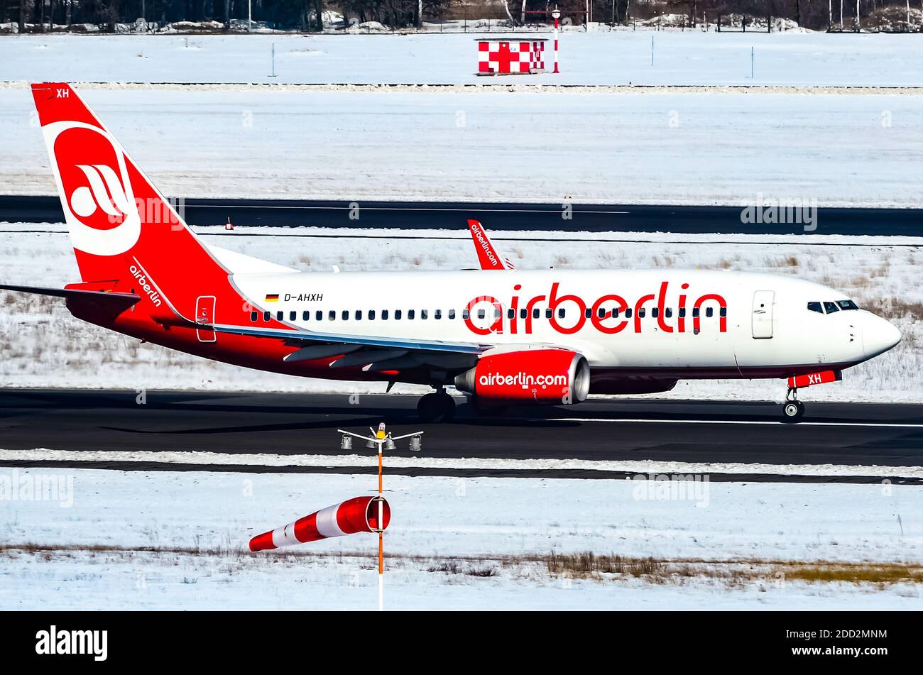 Air Berlin Boeing 737 airplane at the Berlin Tegel Airport Stock Photo ...
