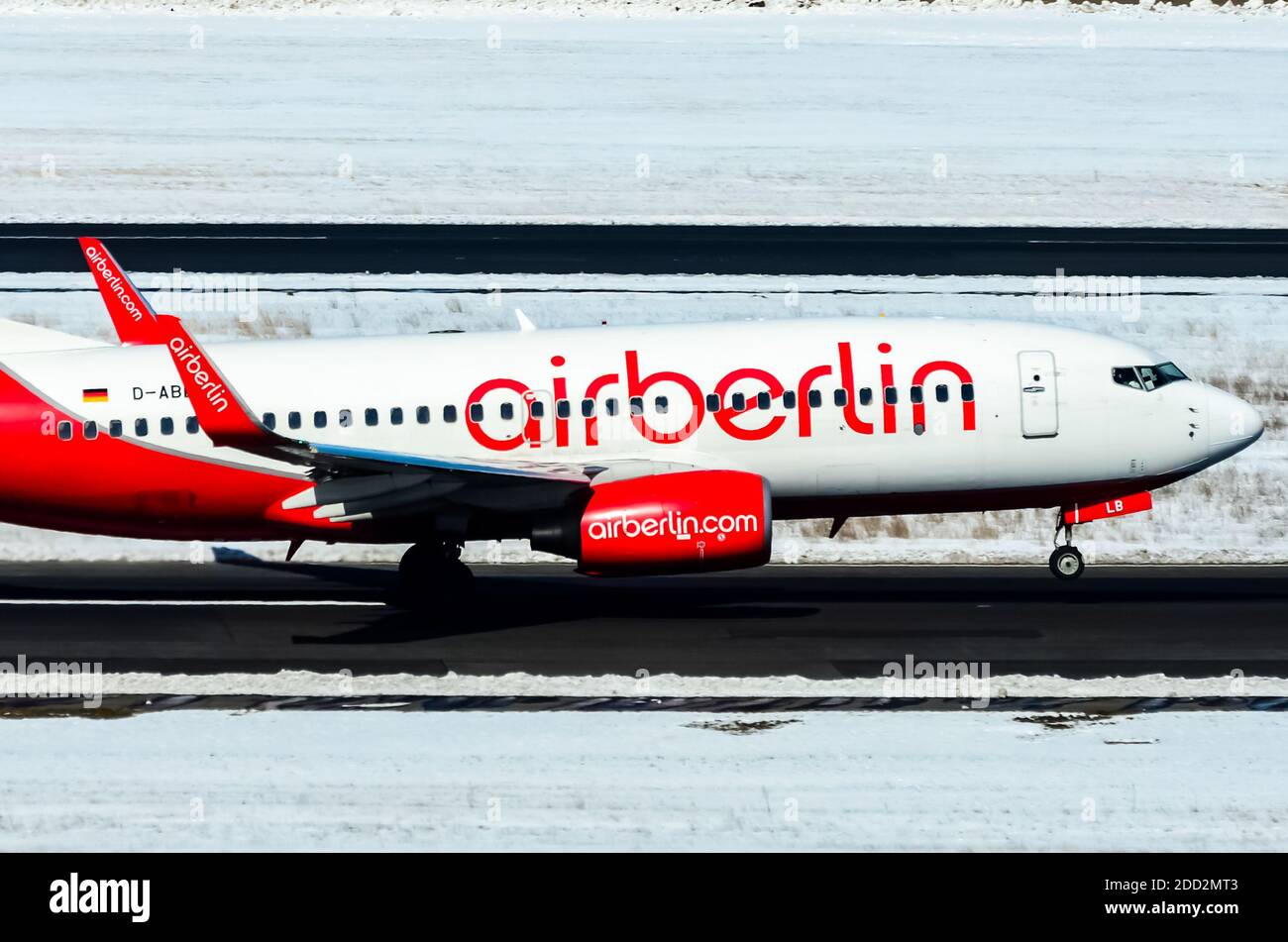 Air Berlin Boeing 737 airplane at the Berlin Tegel Airport Stock Photo ...