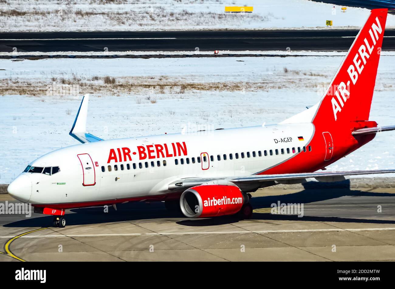 Air Berlin Boeing 737 airplane at the Berlin Tegel Airport Stock Photo ...