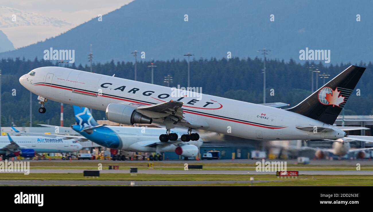 Richmond, British Columbia, Canada. 19th May, 2020. A Cargojet Airways ...