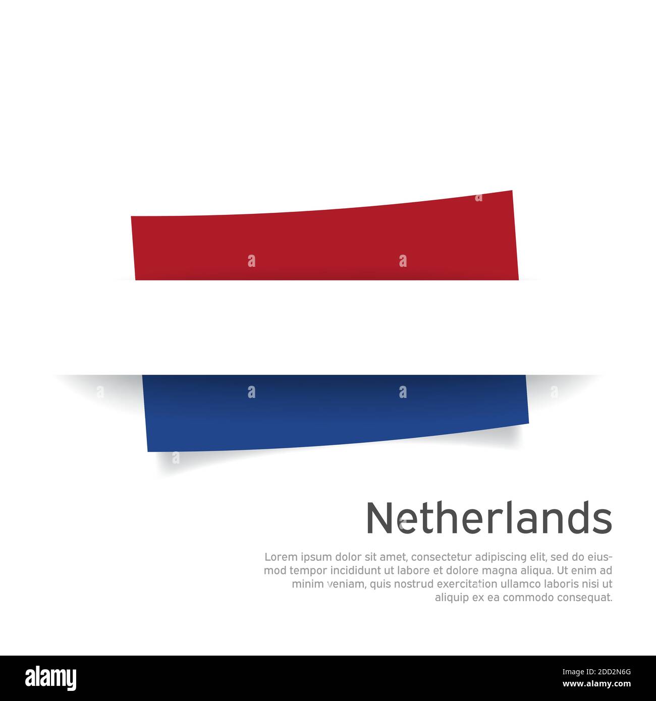 Netherlands flag in paper cut style. Creative background for patriotic ...