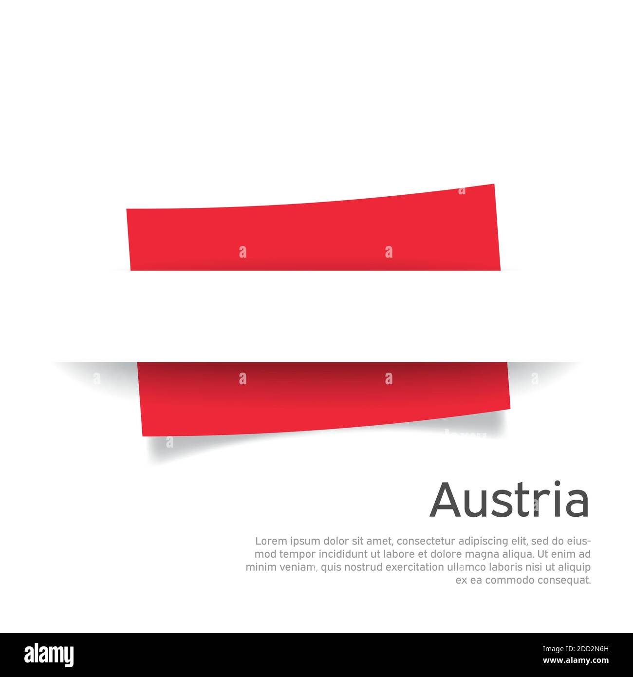 Austria flag in paper cut style. Creative background for the design of ...