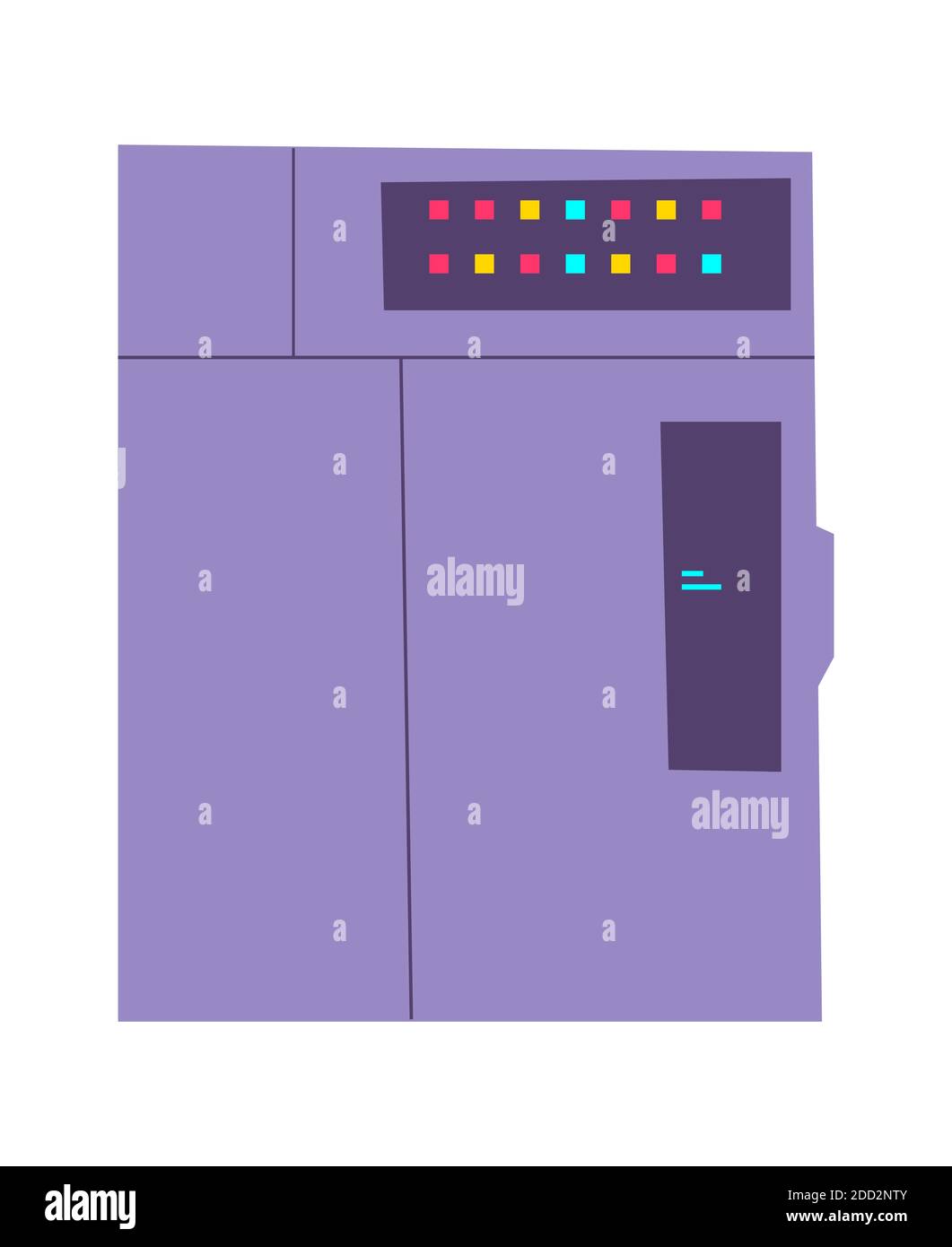 Server rack cartoon vector illustration isolated. Internet equipment ...