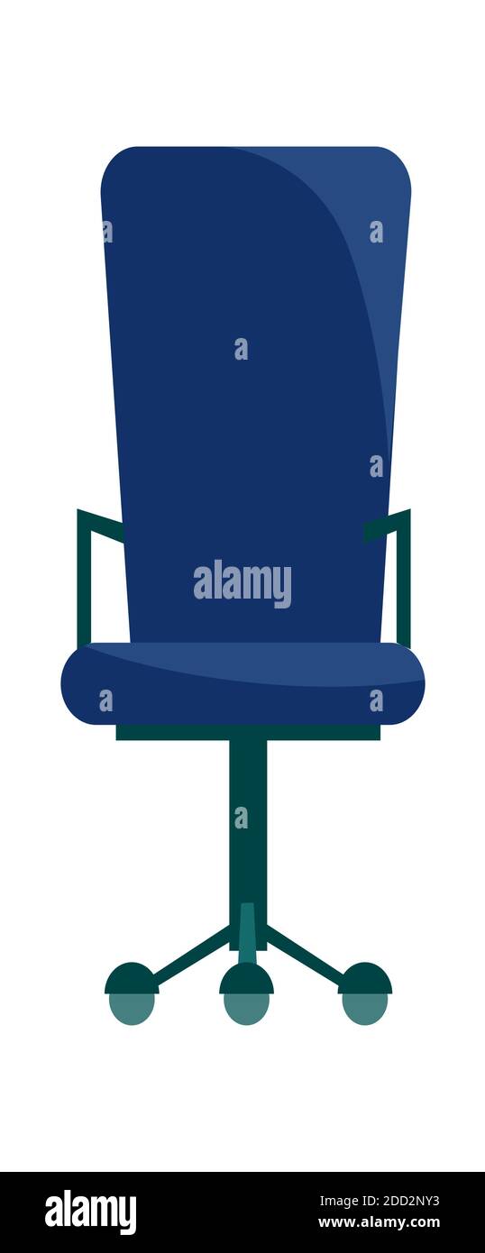 Empty office swivel chair cartoon vector icons isolated illustration ...