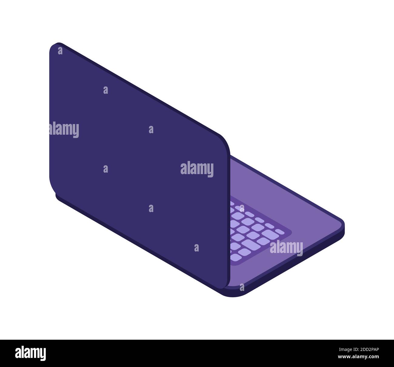 Open laptop icon, cartoon vector illustration isolated Stock Vector ...