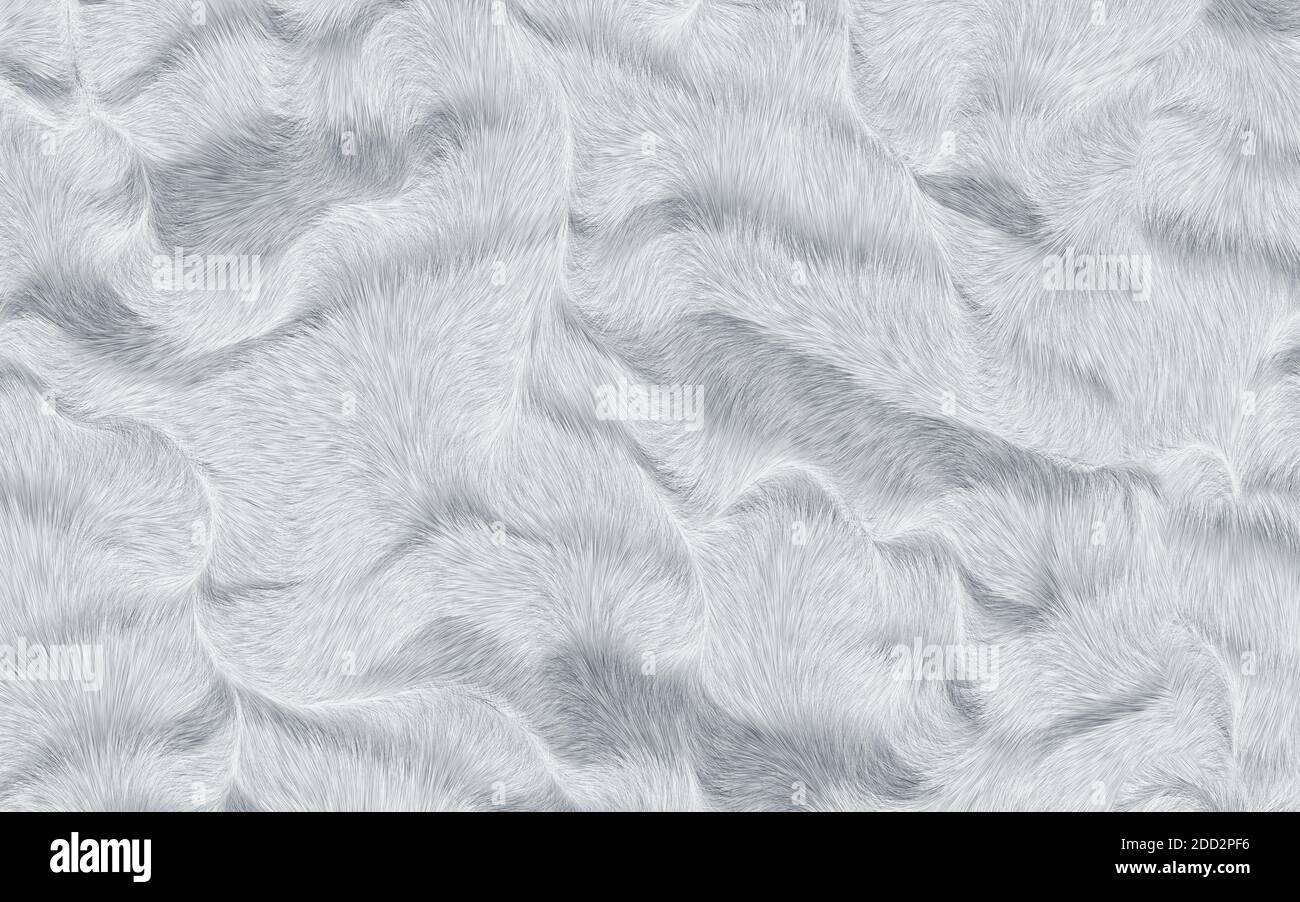 Monochrome illustration, multidirectional wavy fur Stock Photo - Alamy