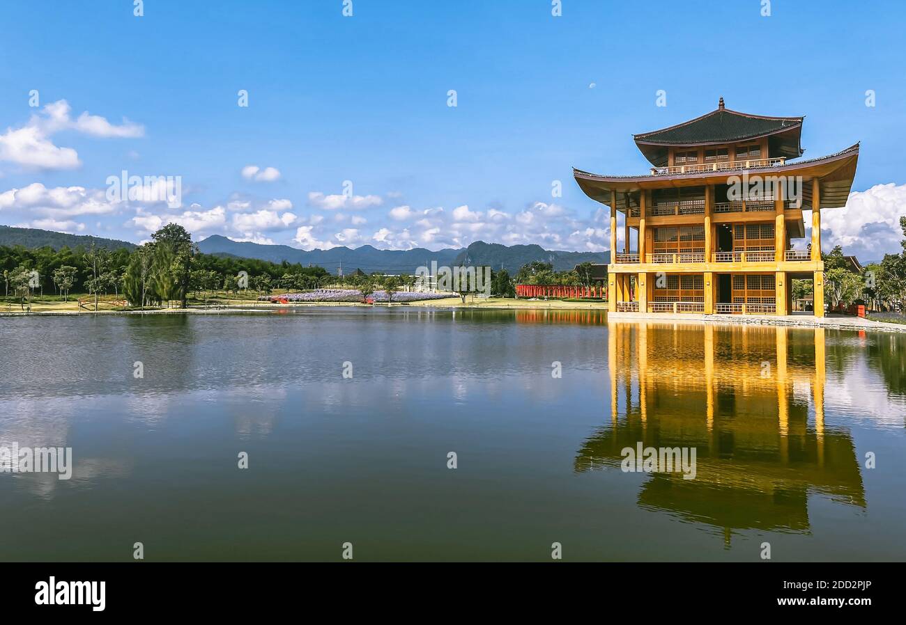 Hinoki land japan attraction in Chai Prakan District, Chiang Mai, Thailand, south East Asia ...