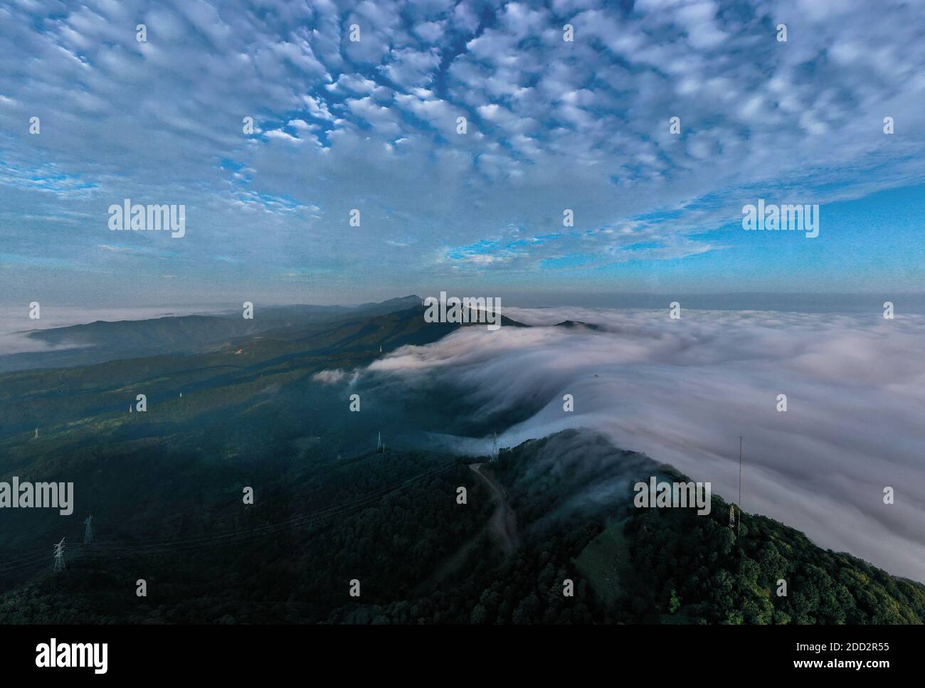 The western mountainous area wind farms Stock Photo - Alamy