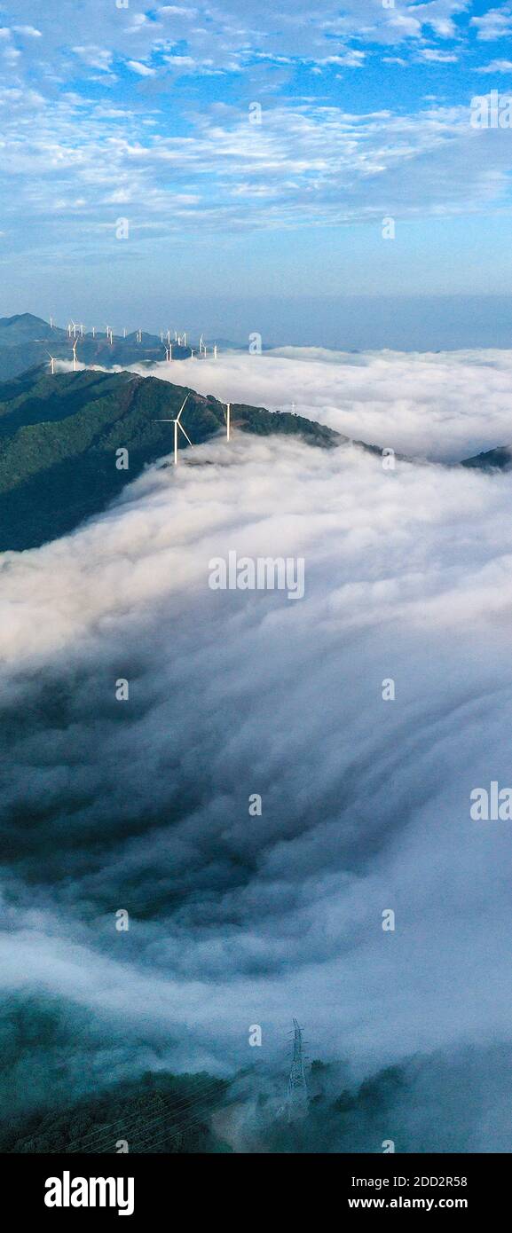 The western mountainous area wind farms Stock Photo - Alamy