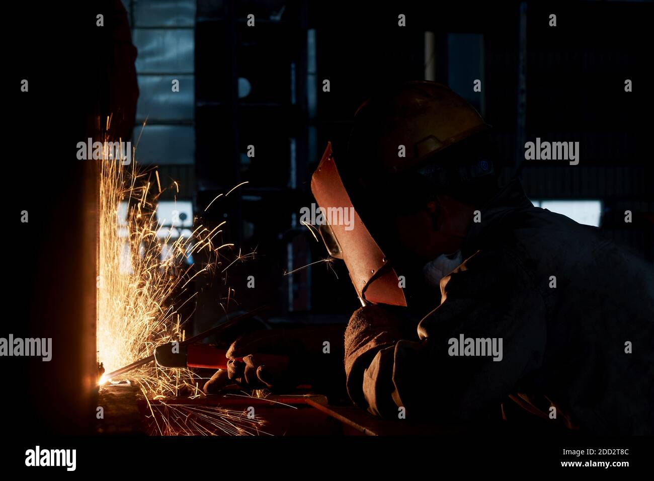The welding workers Stock Photo - Alamy