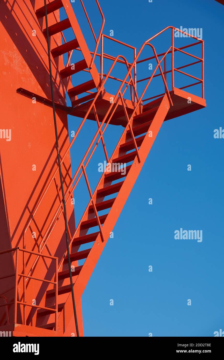 Gantry crane of a ladder Stock Photo - Alamy