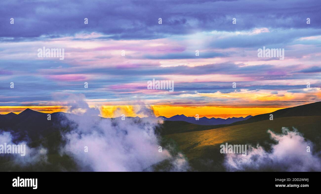 Western sichuan litang plateau scenery Stock Photo - Alamy