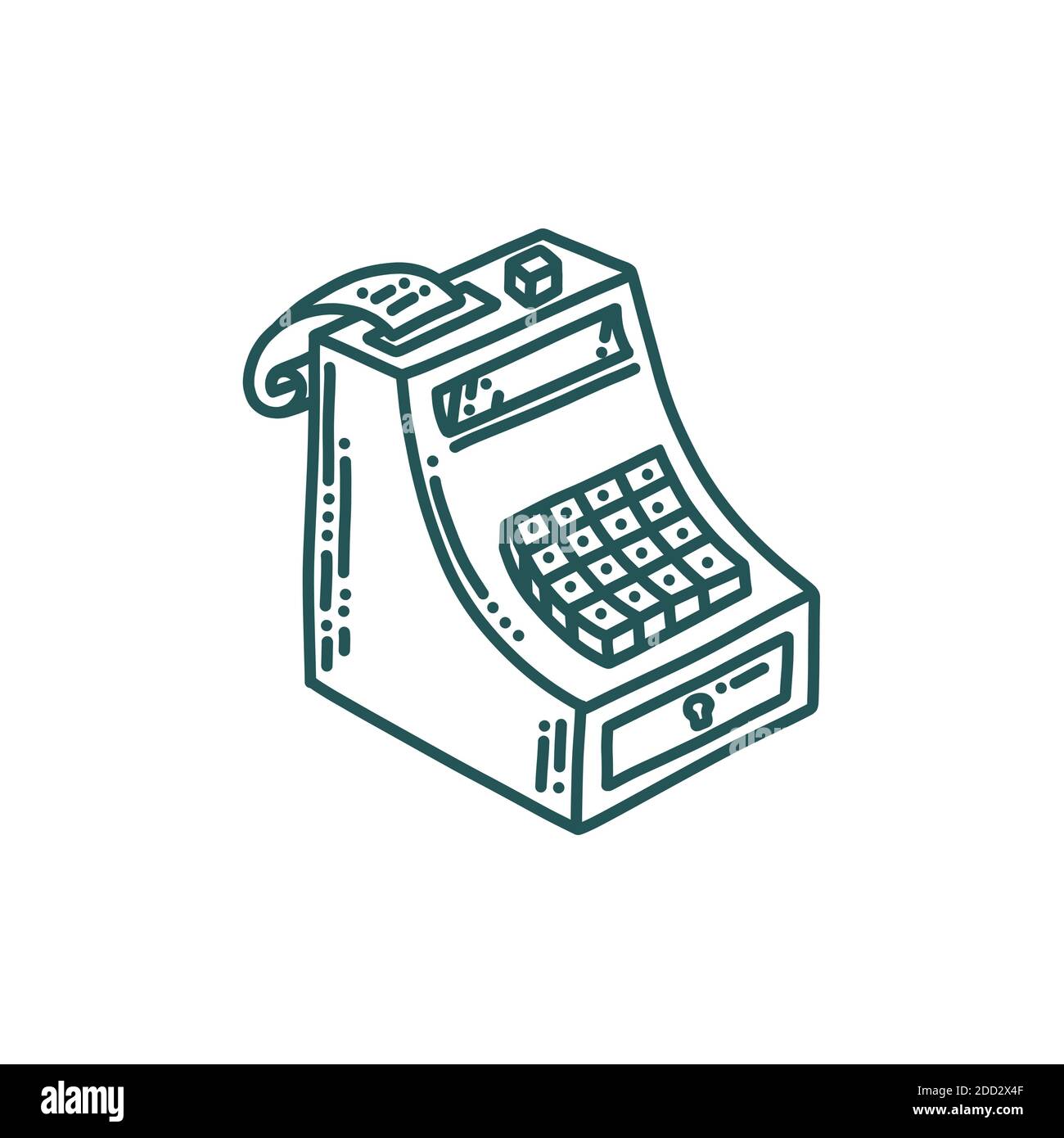 Cash Register Drawing