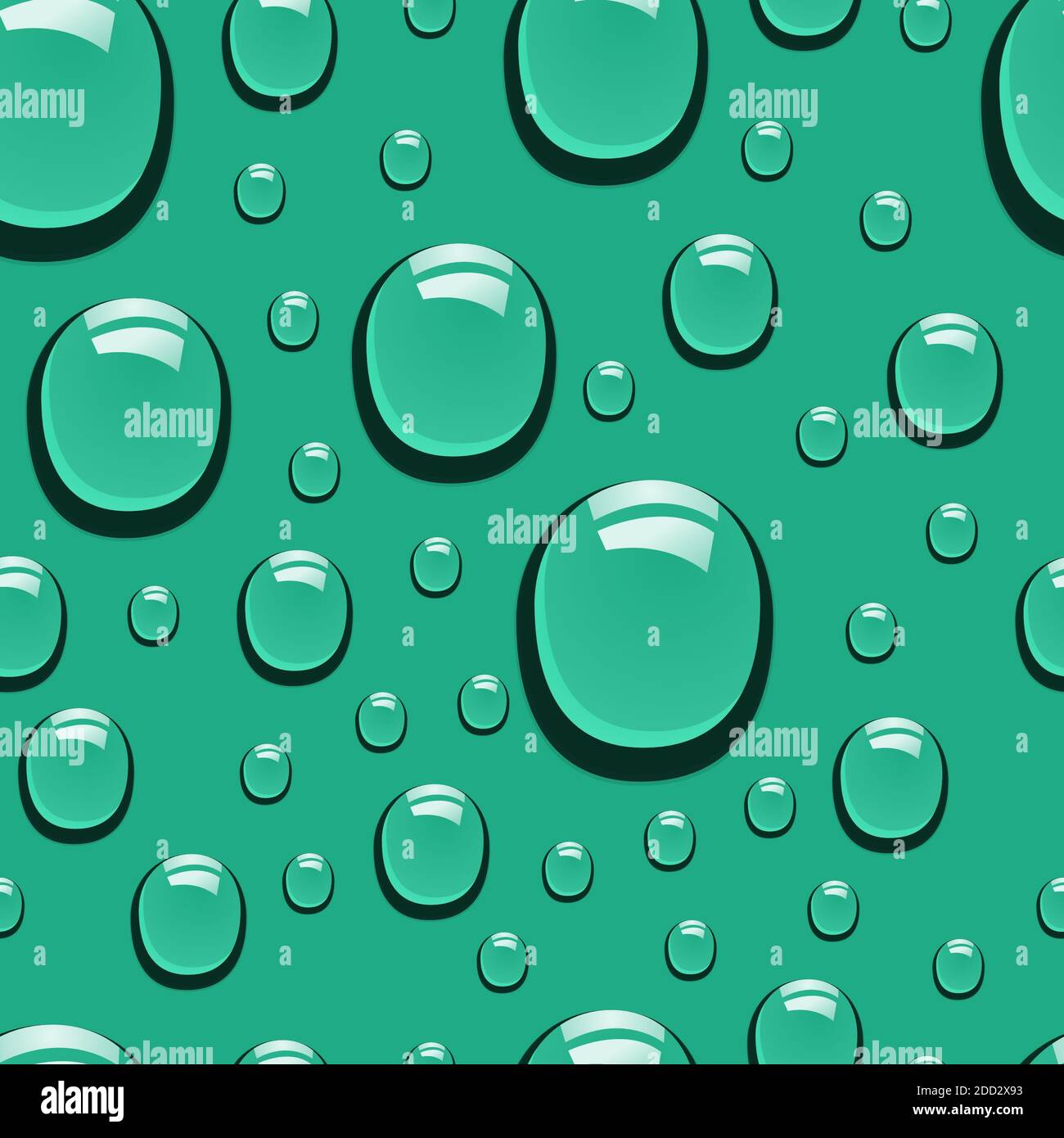 Water drop seamless pattern vector illustration Stock Photo - Alamy