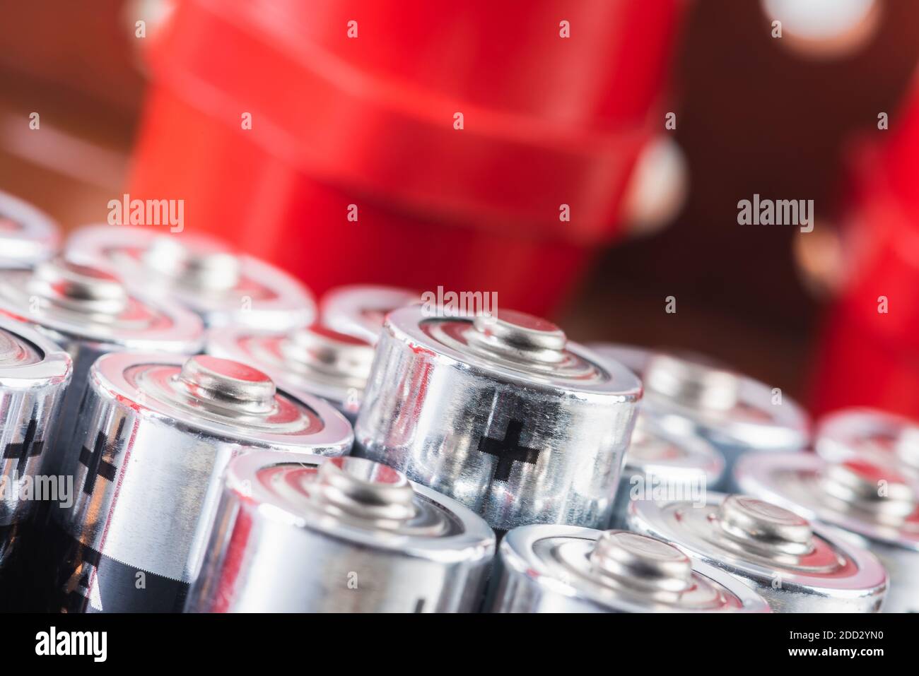 Group of AA alkaline power batteries Stock Photo - Alamy