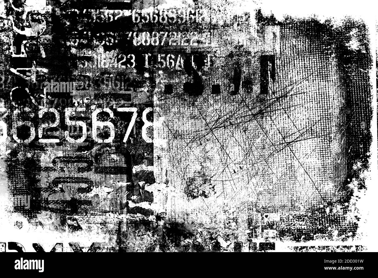 Abstract grunge futuristic cyber technology background. Drawing on old ...