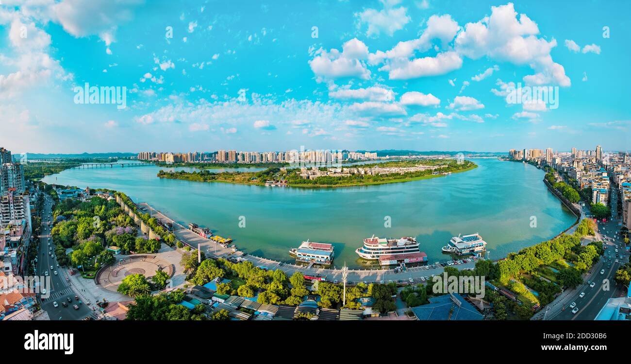 Landscape of city buildings hi-res stock photography and images - Alamy