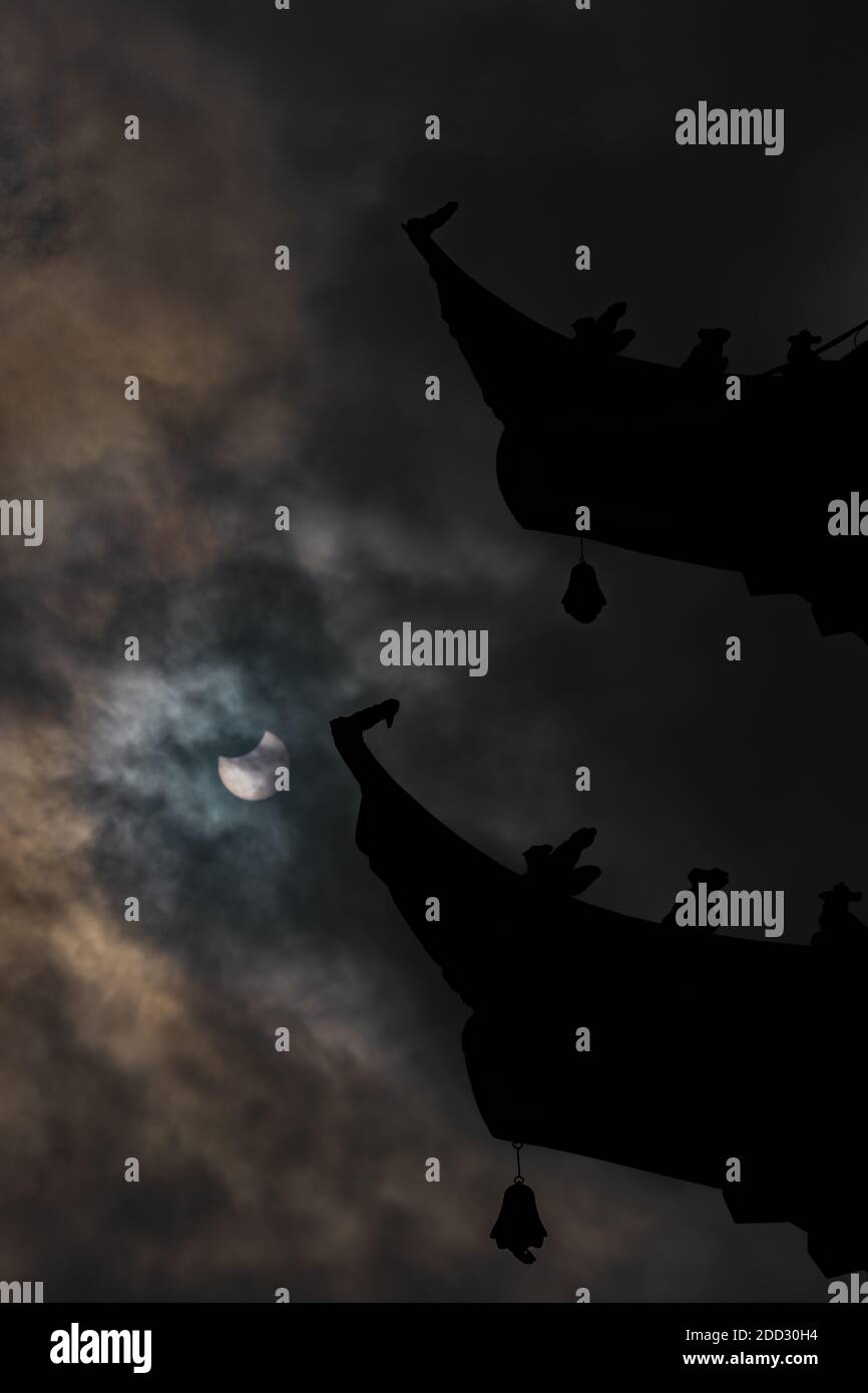 A solar eclipse Stock Photo - Alamy