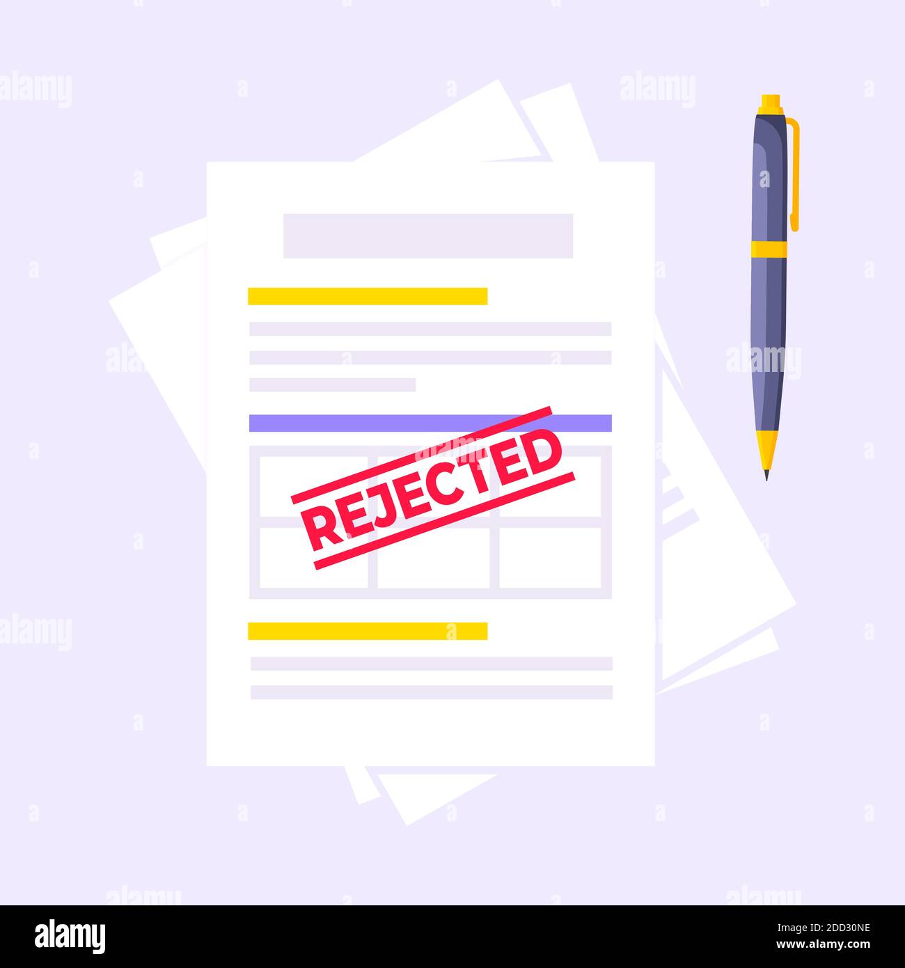 Denial stamp hi-res stock photography and images - Alamy