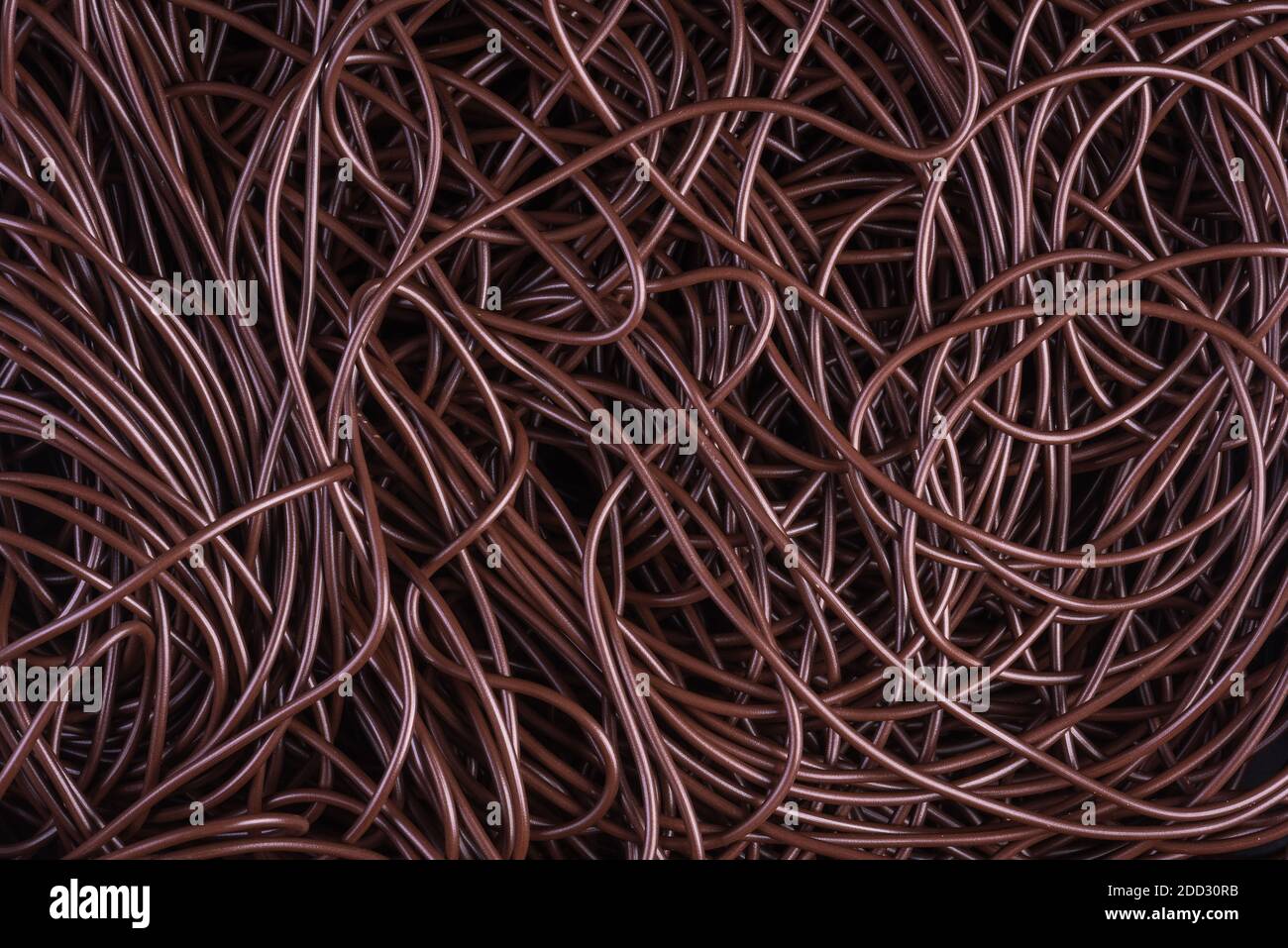 Electrical cable cord directly above as background Stock Photo - Alamy