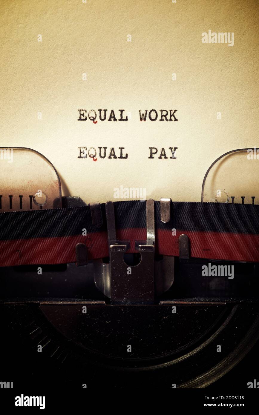 Gender equality concept written hi-res stock photography and images - Alamy