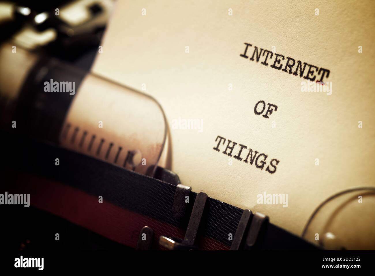 Internet of things phrase written with a typewriter Stock Photo - Alamy
