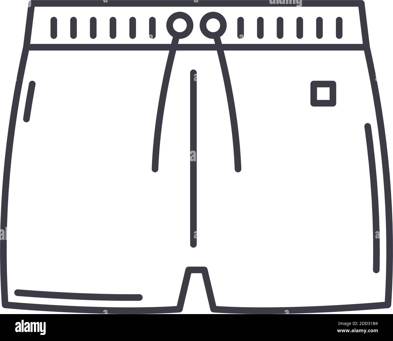 Pants concept icon, linear isolated illustration, thin line vector, web ...