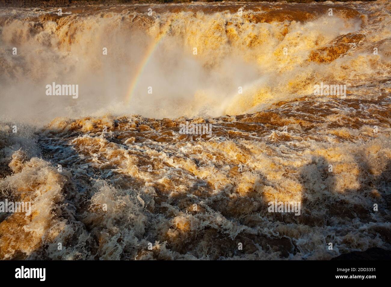 Hukou waterfall of the Yellow River, 001 Stock Photo - Alamy