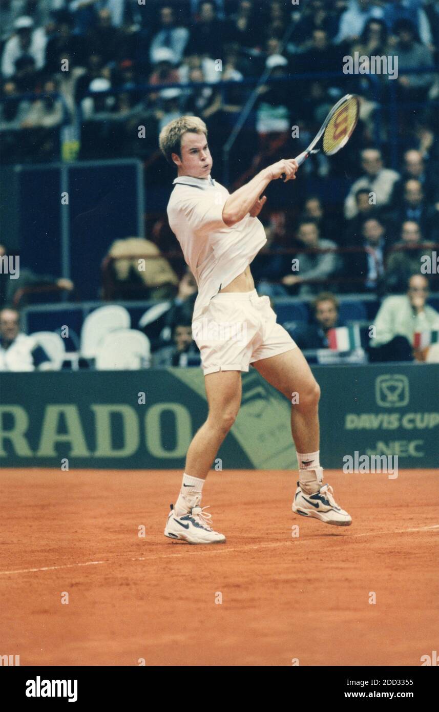Swedish tennis player Magnus Norman, 1990s Stock Photo - Alamy