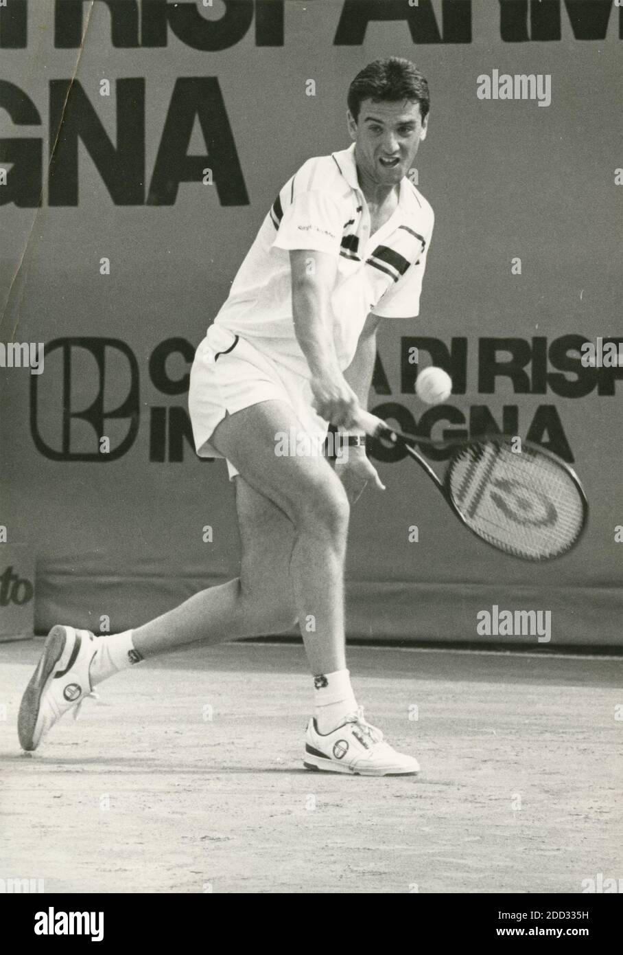 Italian tennis player Omar Camporese, 1980s Stock Photo - Alamy