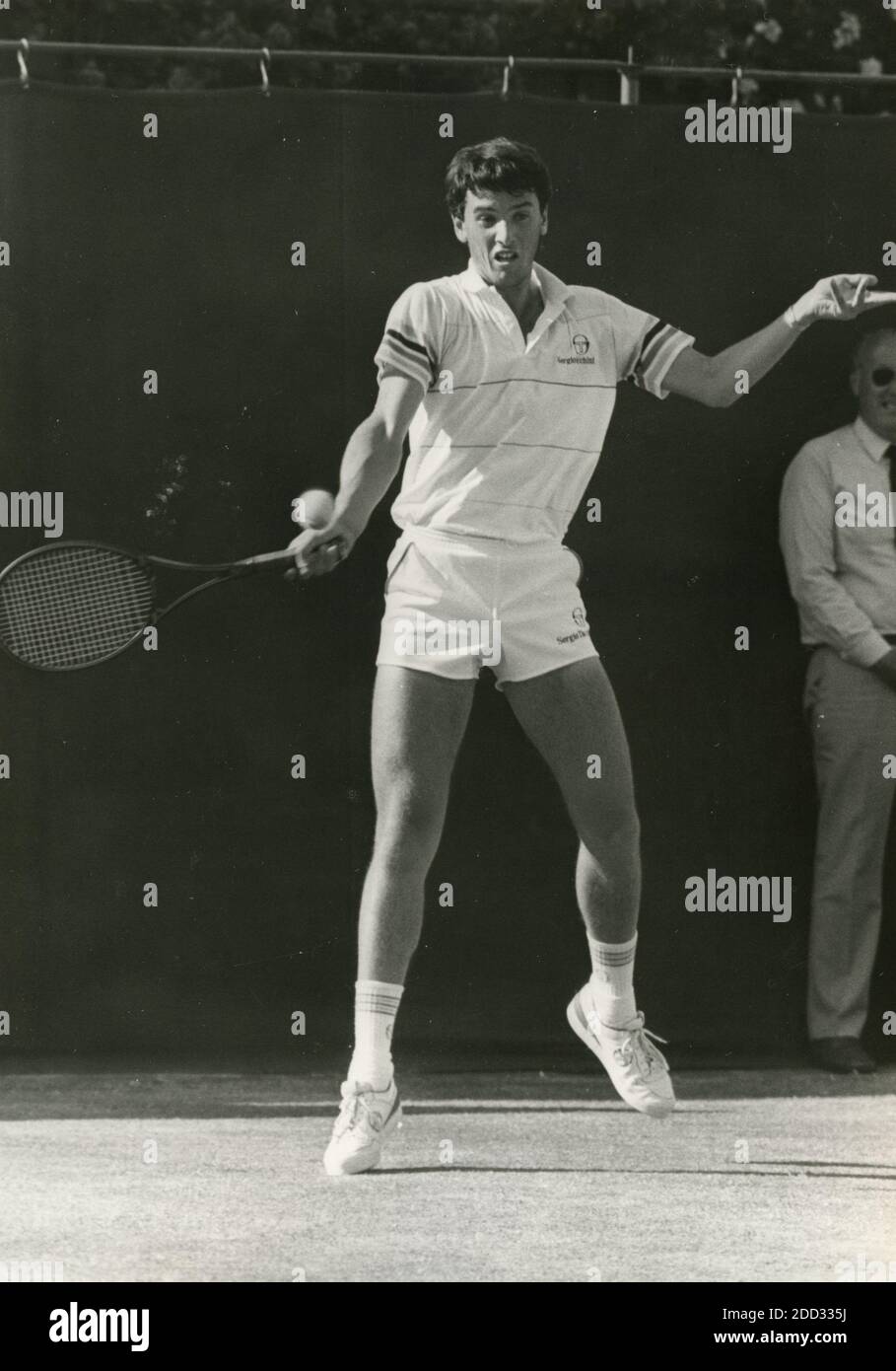Italian tennis player Omar Camporese, Flushing Meadows, USA 1986 Stock ...