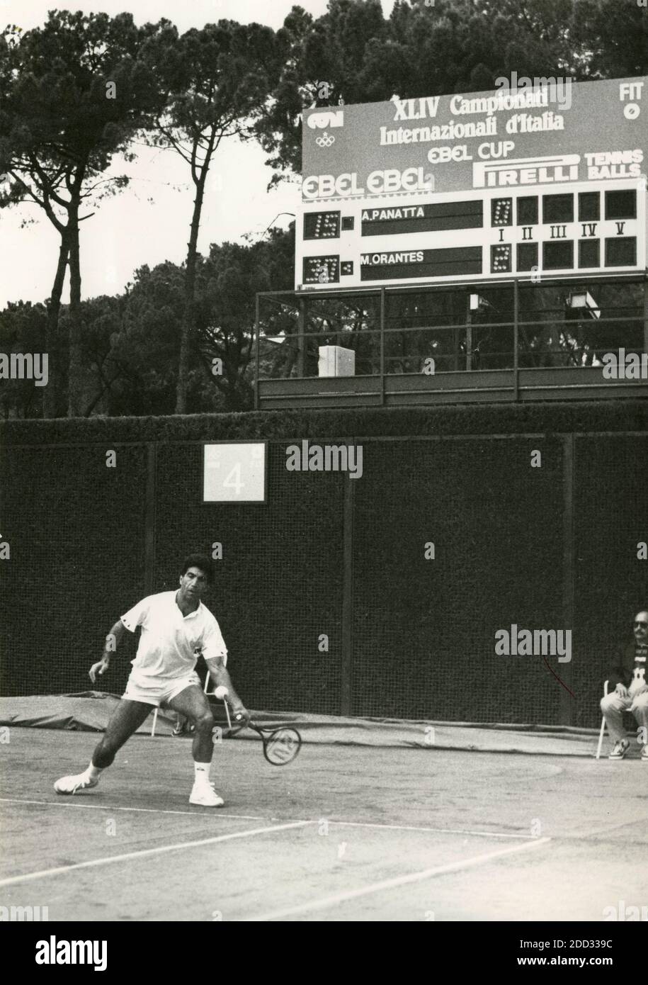 Spanish tennis player Manuel Orantes, 1980s Stock Photo - Alamy