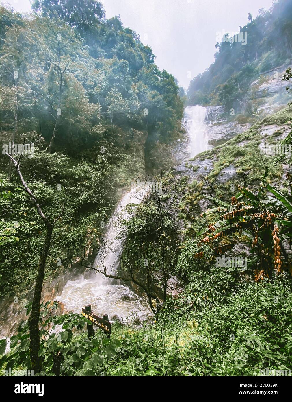 Mae Pan Waterfall in Doi Inthanon, Chiang Mai Province, Thailand. High ...