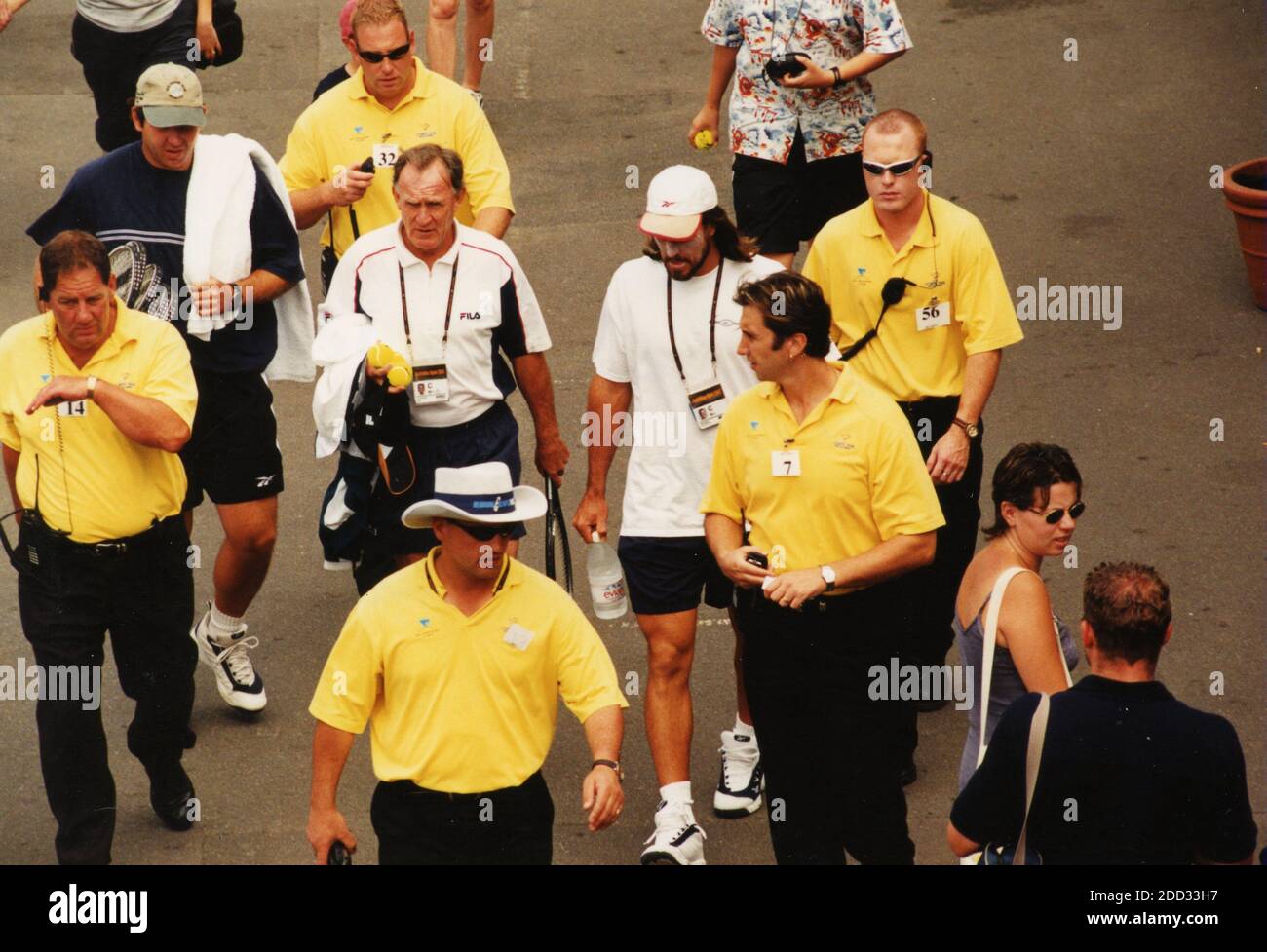 Australian tennis players Pat Rafter and Tony Roche at the Australian ...