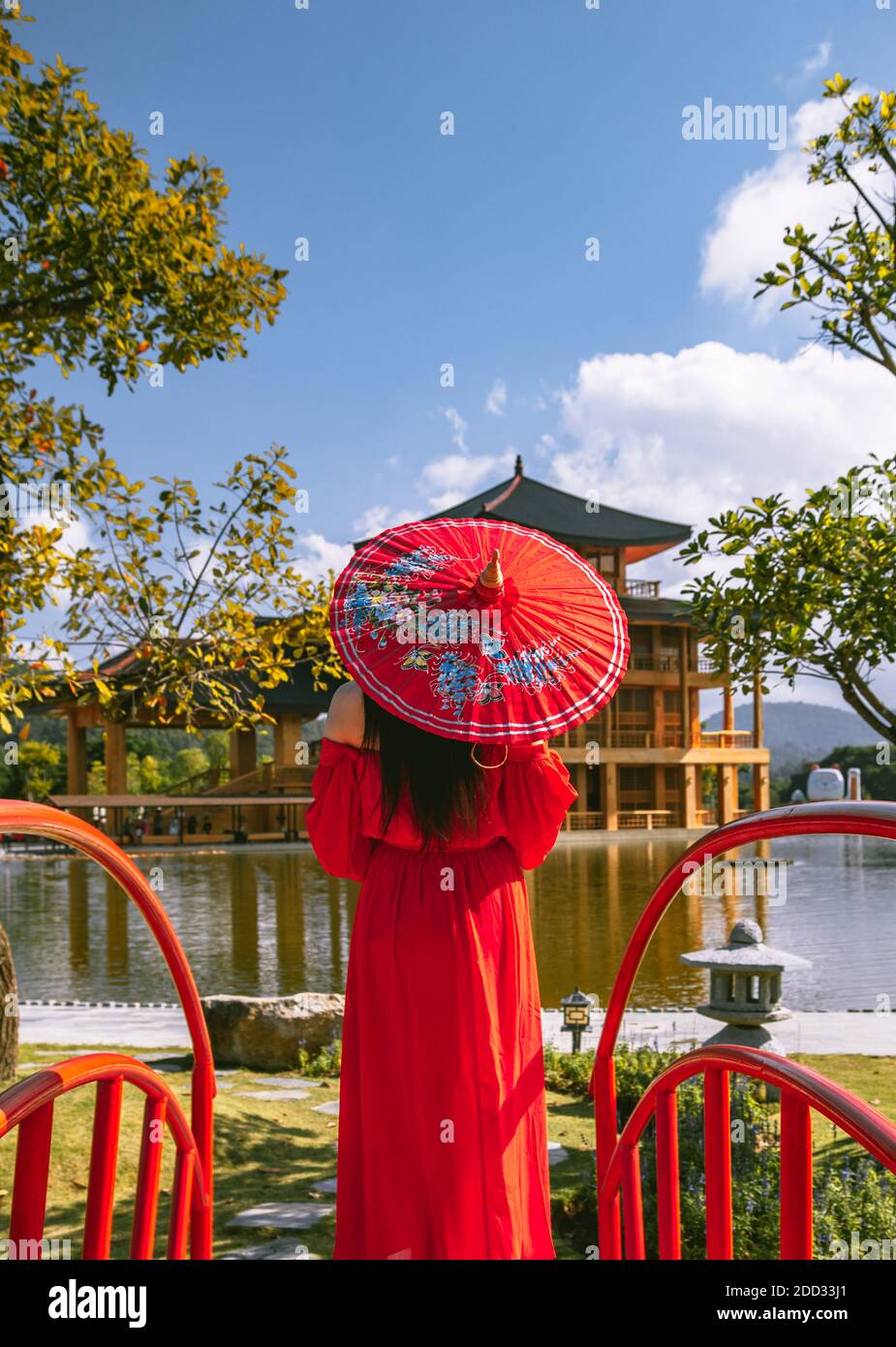 Hinoki land japan attraction in Chai Prakan District, Chiang Mai, Thailand, south East Asia ...