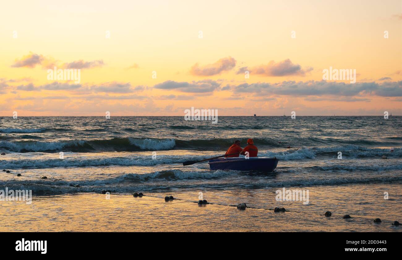 Lifeguards boat hi-res stock photography and images - Alamy
