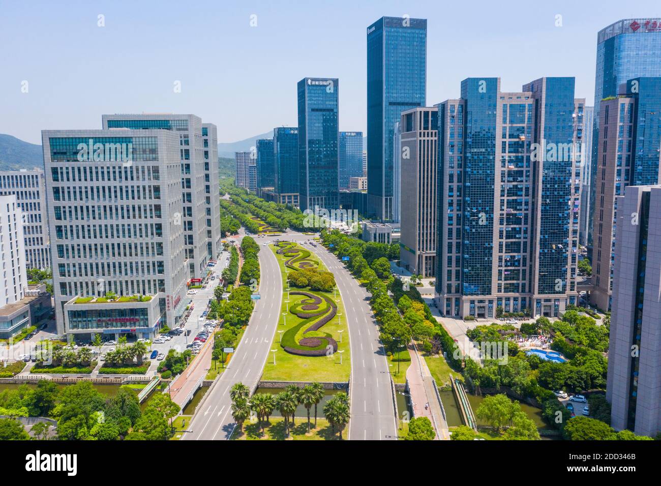 Zhoushan city architecture Stock Photo - Alamy