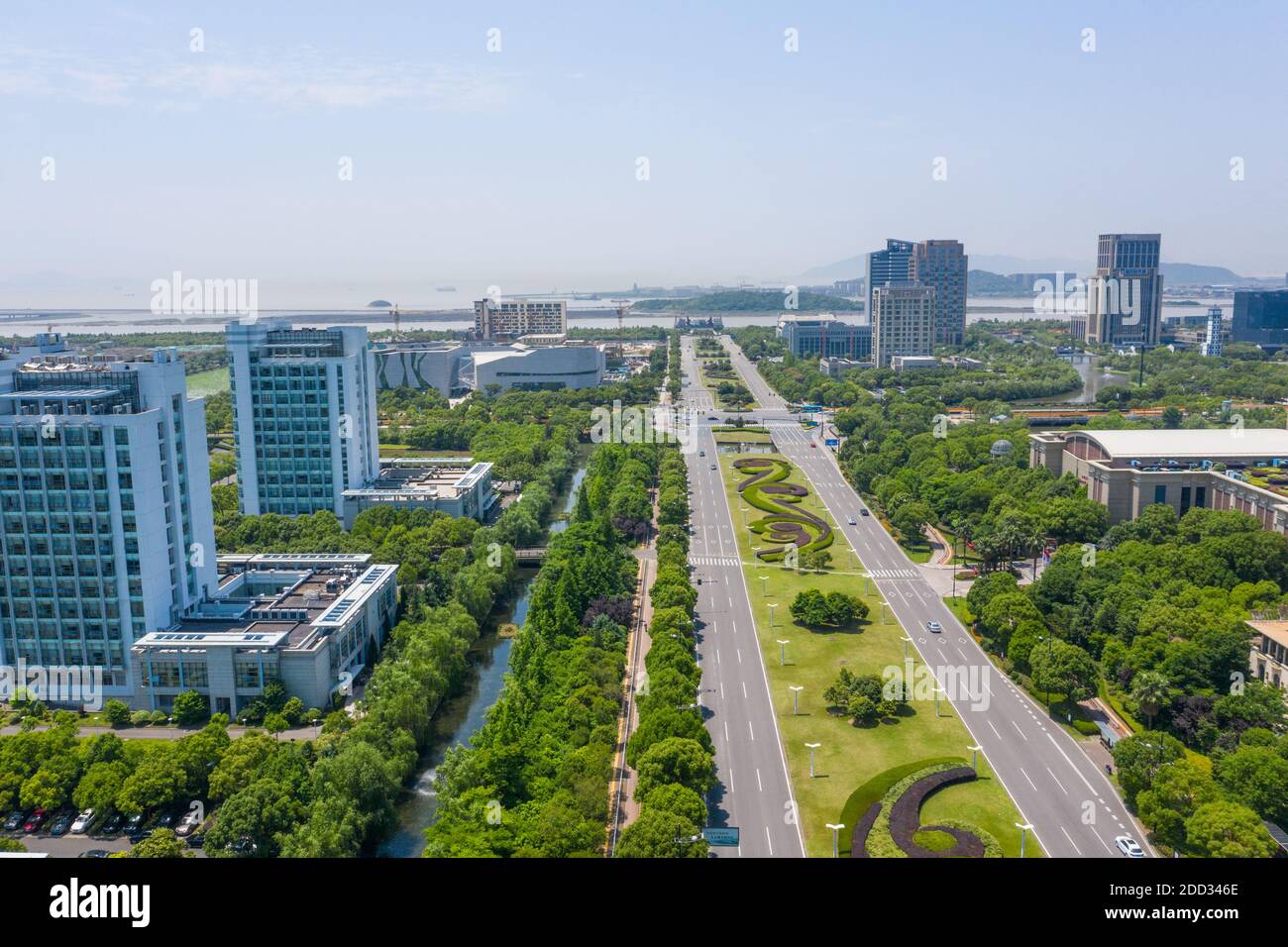 Zhoushan city architecture Stock Photo - Alamy