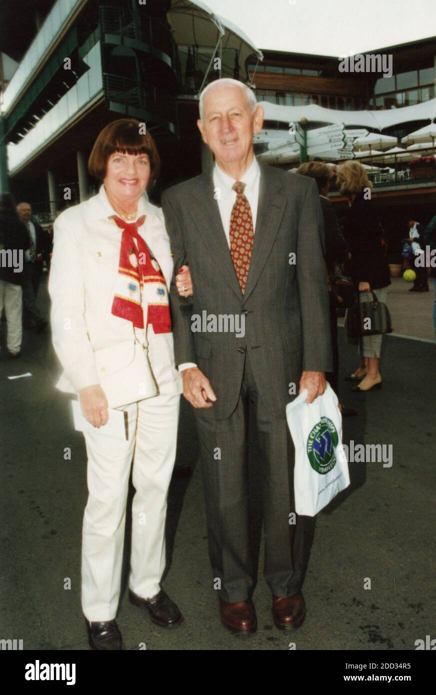American tennis player Chris Evert's parents Jimmy and Colette, 2000 ...