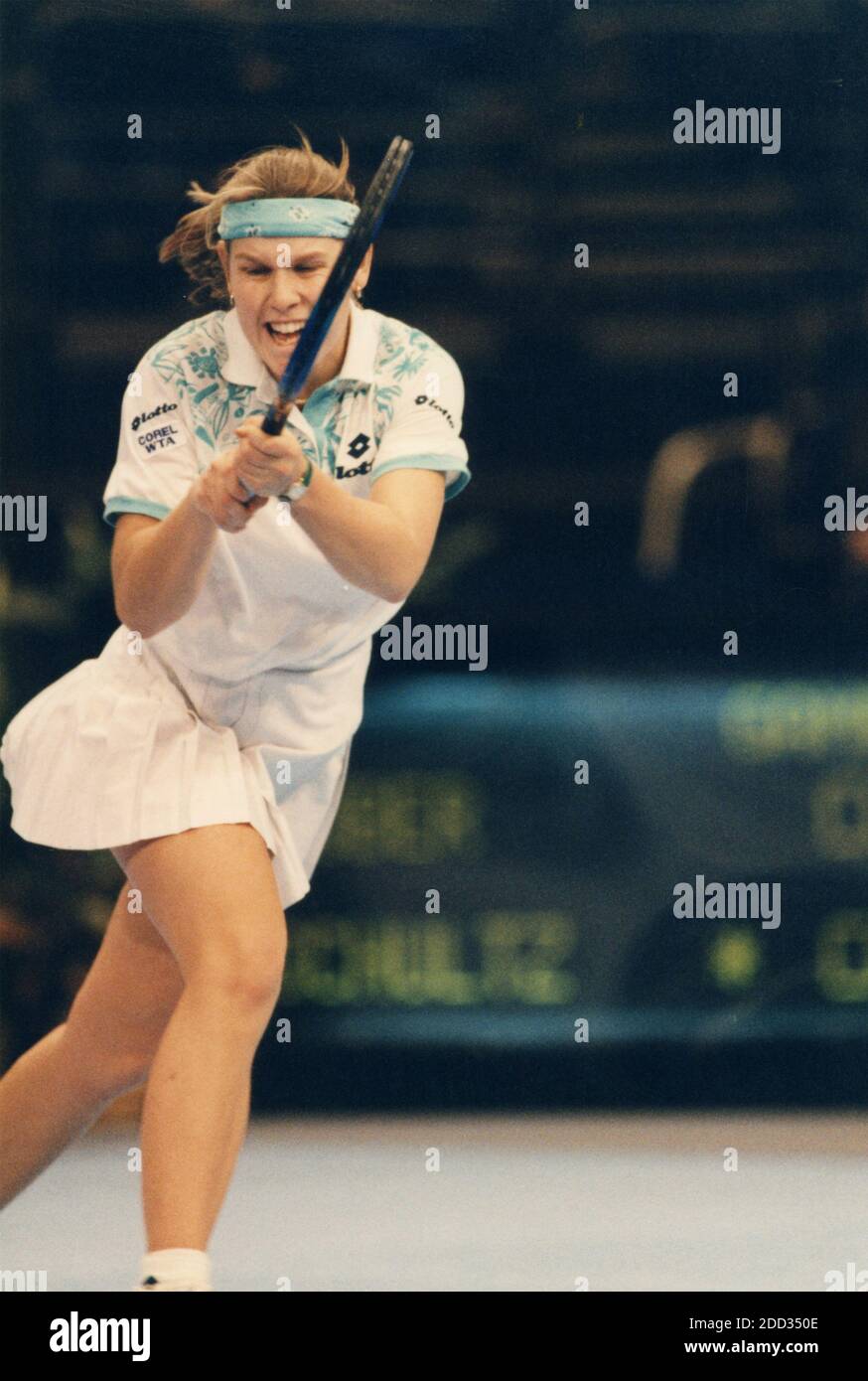 German tennis player Anke Huber, WTA Tour Chaps 1995 Stock Photo - Alamy