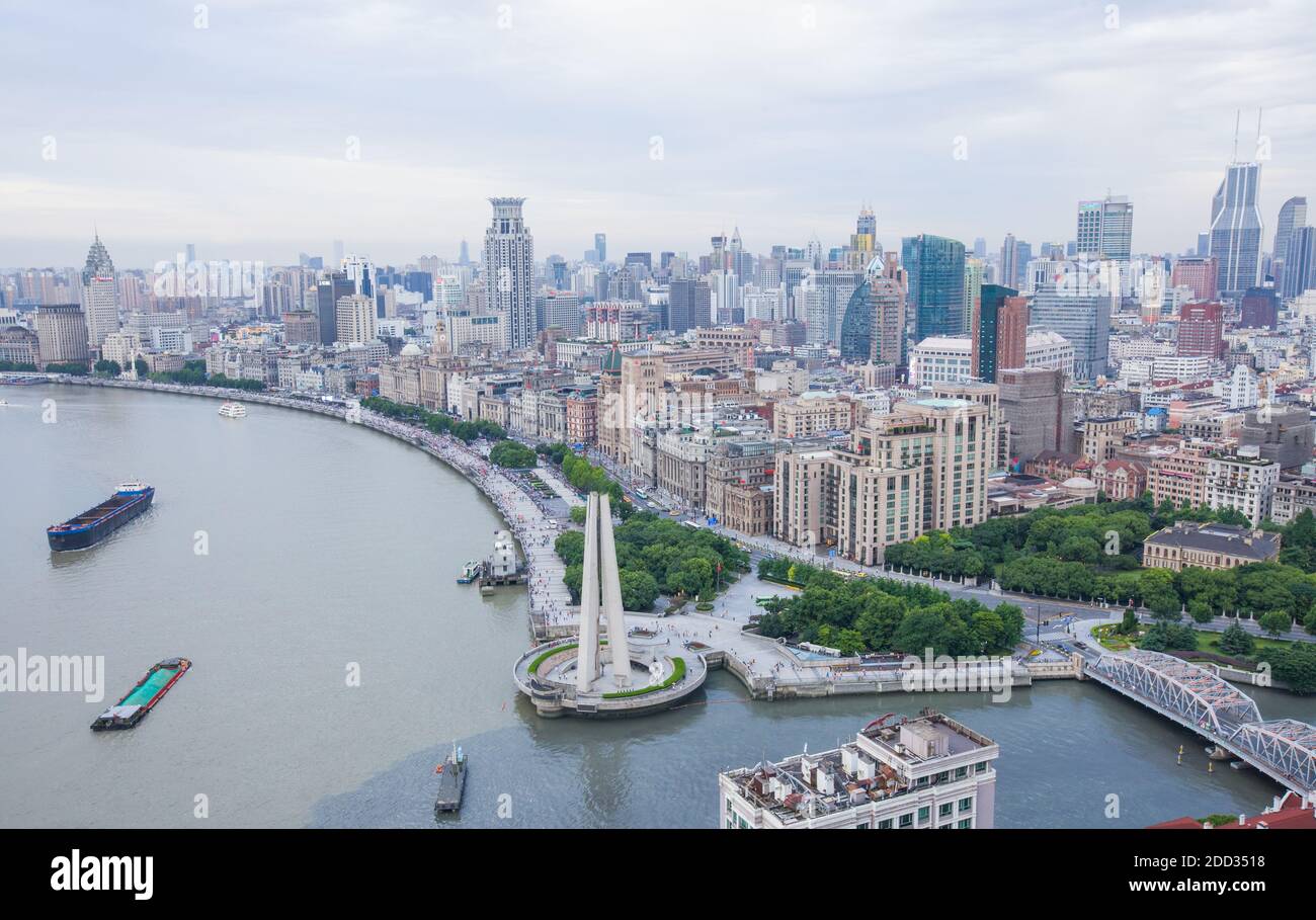 Shanghai urban construction Stock Photo - Alamy