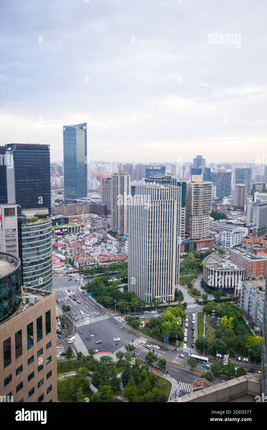 Shanghai urban construction Stock Photo - Alamy