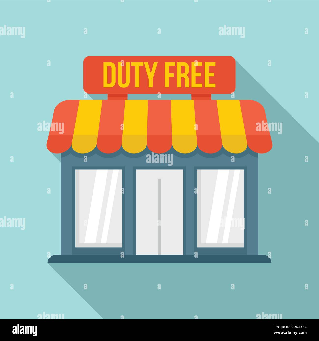 Duty free shop icon, flat style Stock Vector Image & Art - Alamy