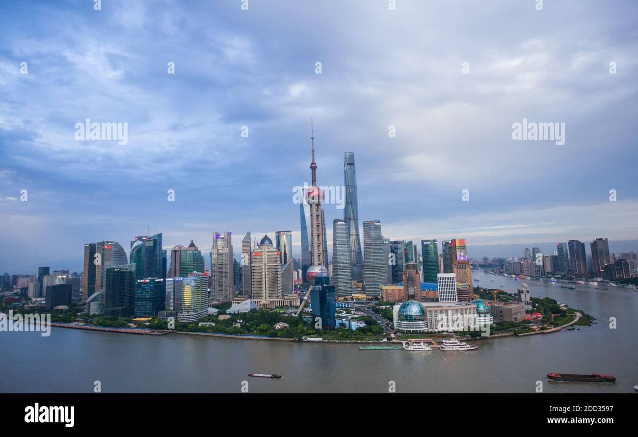 Shanghai urban construction Stock Photo - Alamy