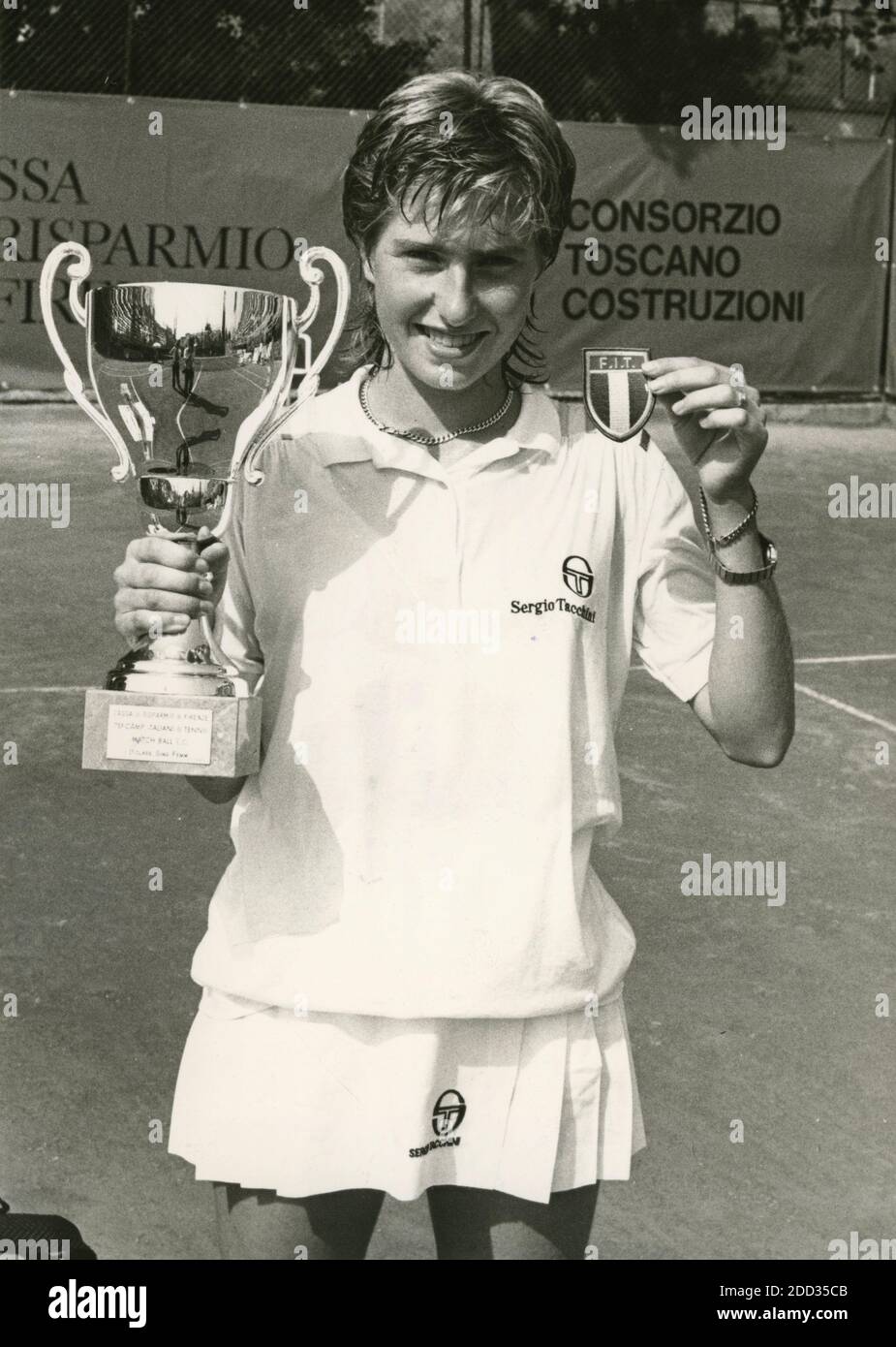Italian tennis player Laura Golarsa, 1980s Stock Photo - Alamy