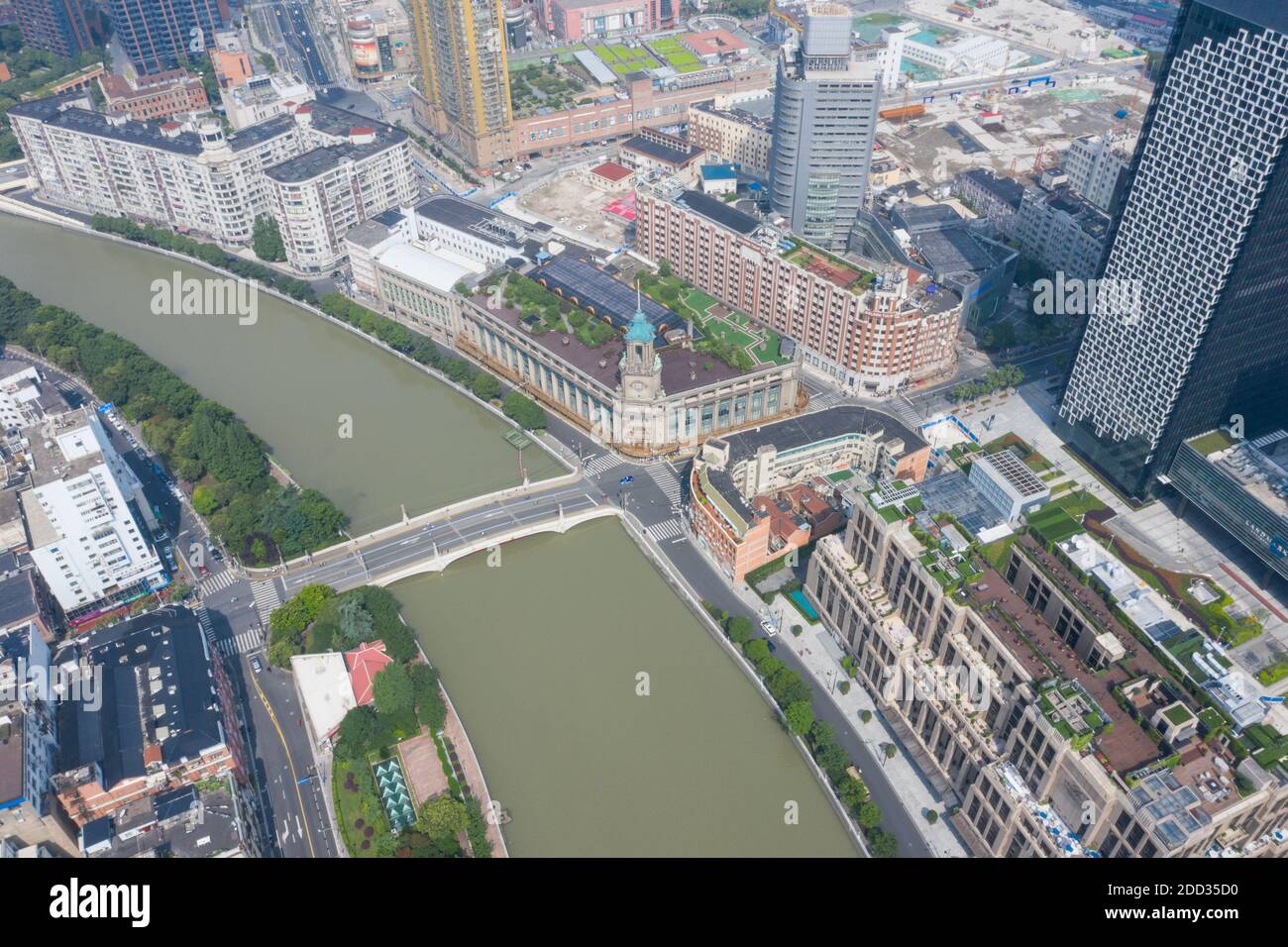 Shanghai urban construction Stock Photo - Alamy